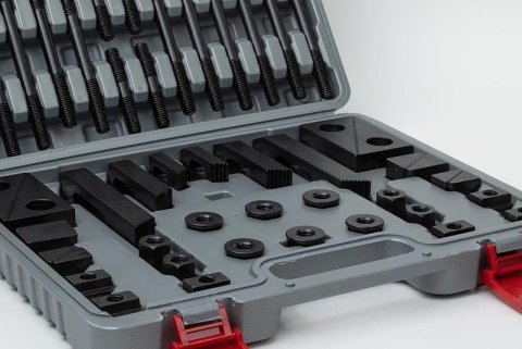 58-Piece, 16mm T-Slot Hardware/Toe Clamp Set, 1/2"-13 Thread | Haas Tooling