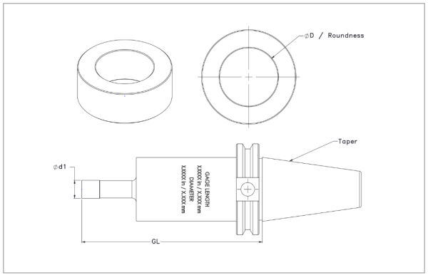 3-Piece, CT40 Probe Calibration Kit, Magnetic Ring Gauge | Haas Tooling